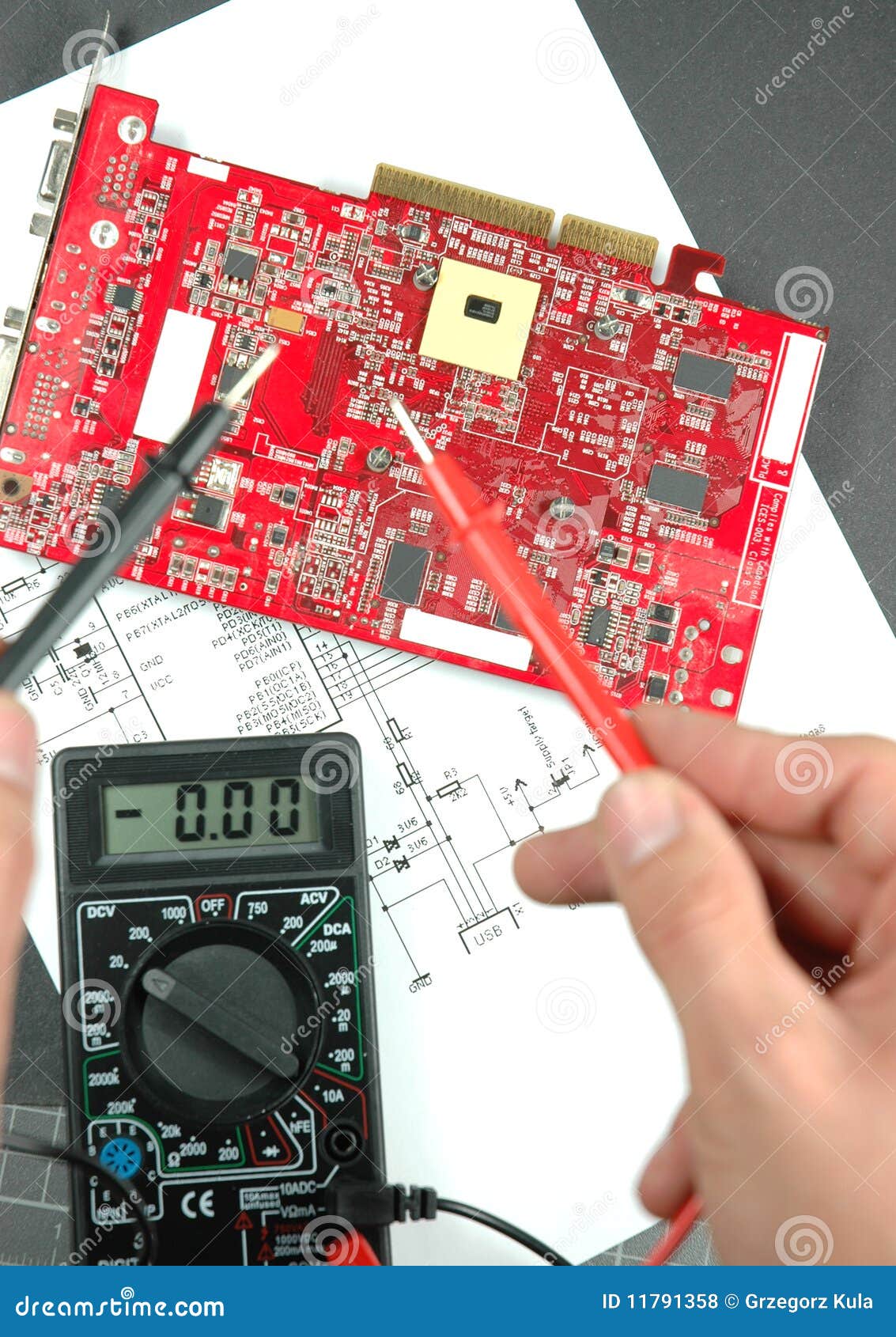 Electronic Meter and Printed Circuit Board Stock Photo - Image of ...