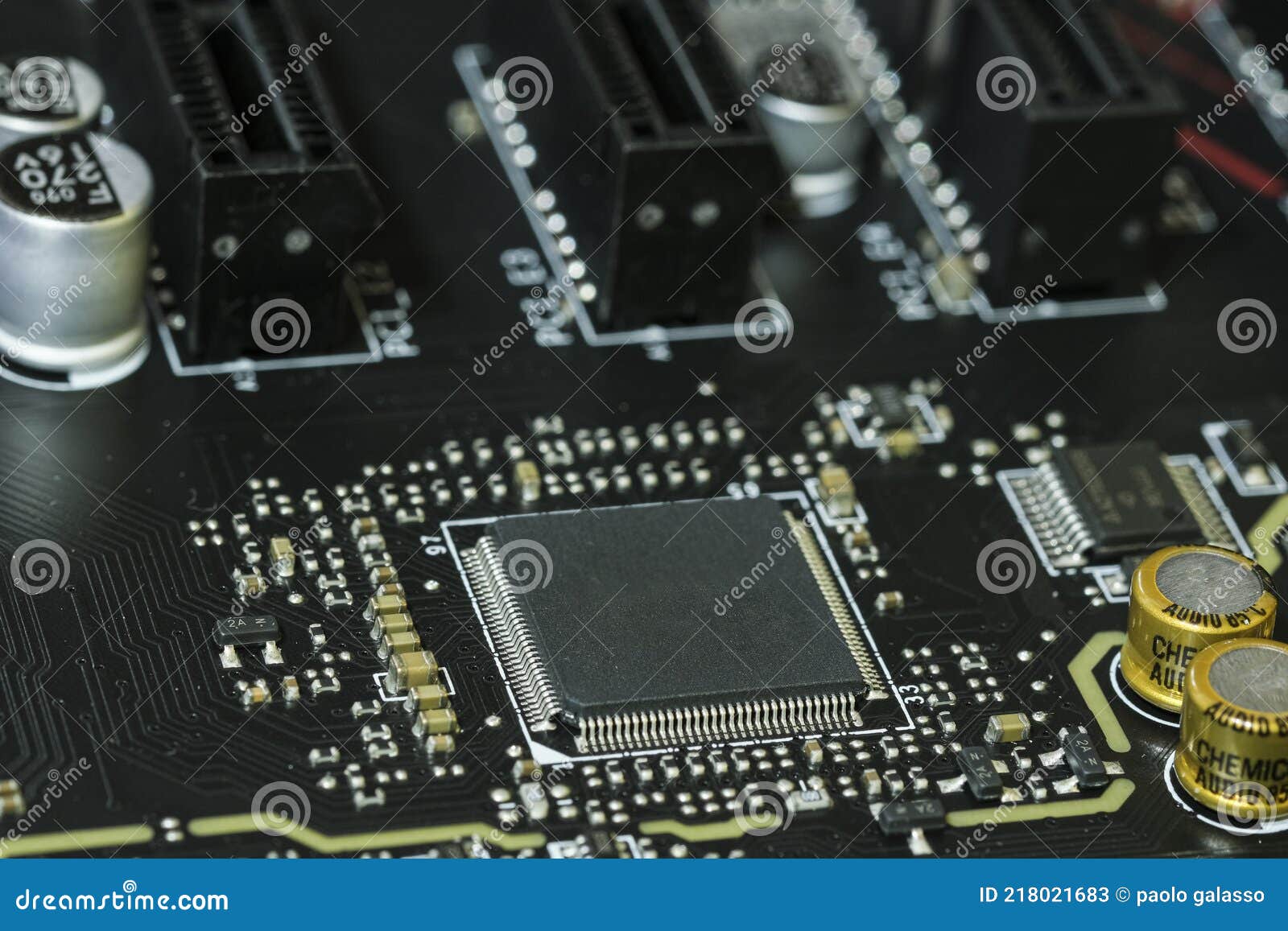 Electronic Micro Chip on Hi Tech Pc Motherboard,computer Components ...