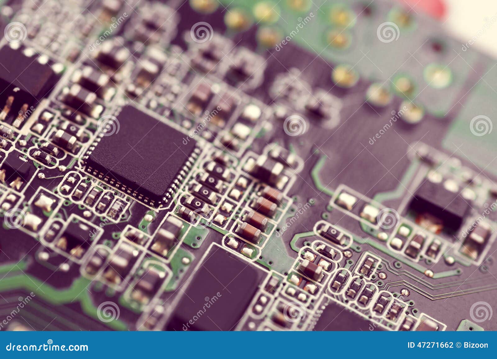 Electronic micro circuit stock photo. Image of computer - 47271662