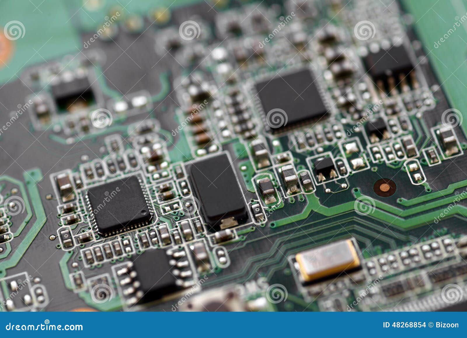 Electronic micro circuit stock photo. Image of equipment - 48268854
