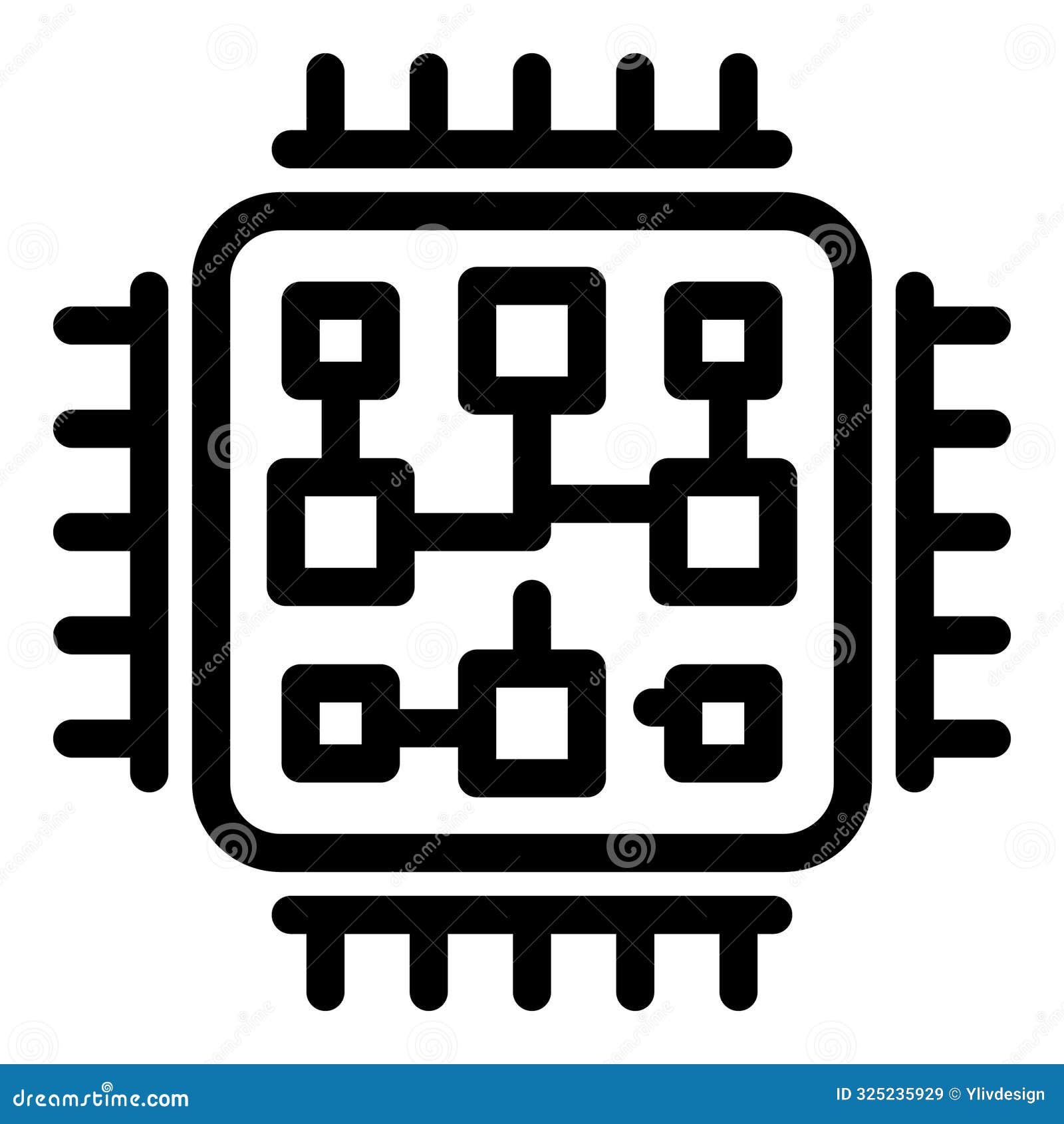 Microchip For Internal Use, Chip Capsule - Isolated Illustration. Chip ...