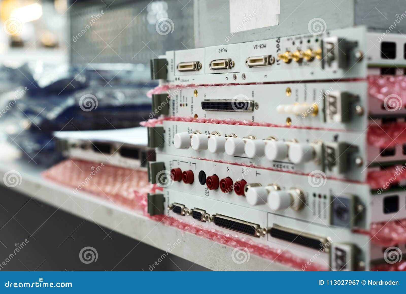 Electronic Modules and Electronic Cards Stacked in a Stack. Stock Image ...