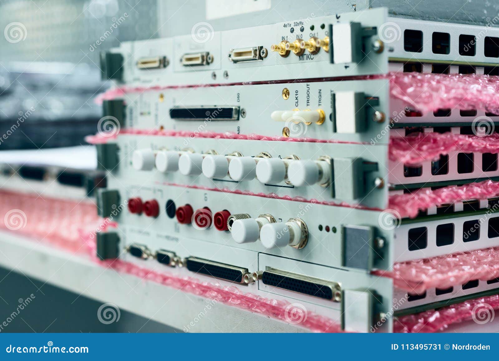 Electronic Modules and Electronic Cards Stacked in a Stack. Stock Image ...