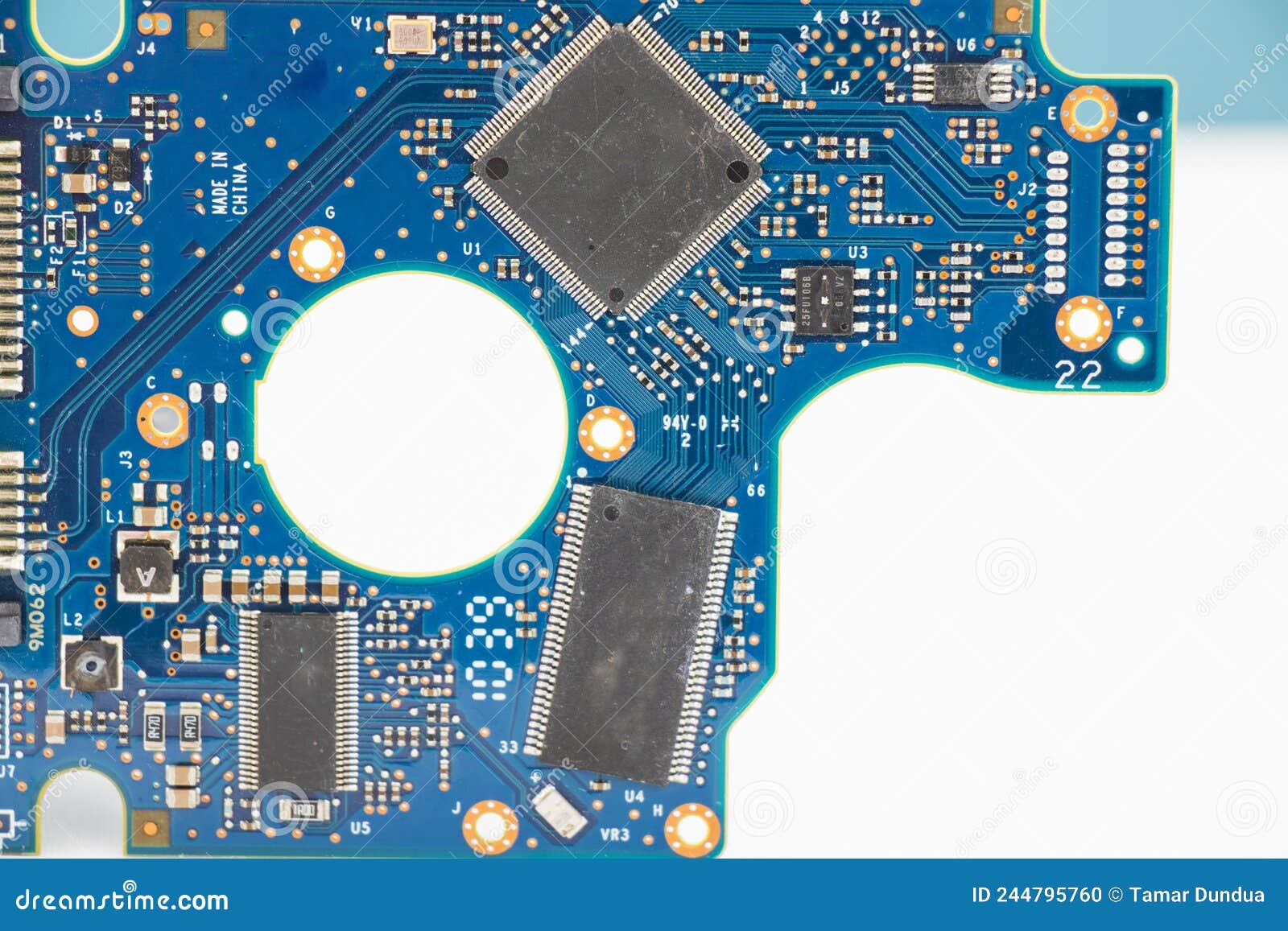 Electronic Motherboard, Isometric Processor Stock Photo - Image of ...