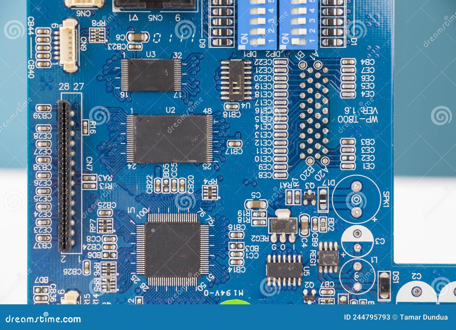 Electronic Motherboard, Isometric Processor Stock Image - Image of ...