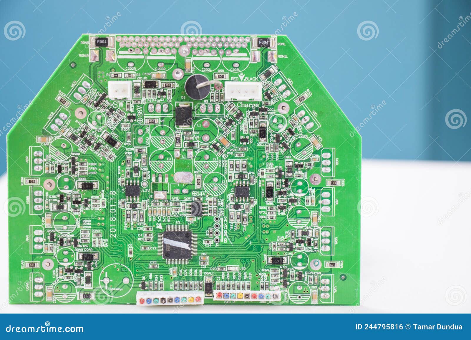 Electronic Motherboard, Isometric Processor Stock Photo - Image of ...
