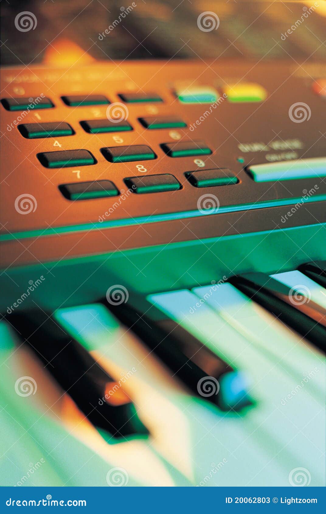 Electronic Music Keyboard stock image. Image of object - 20062803
