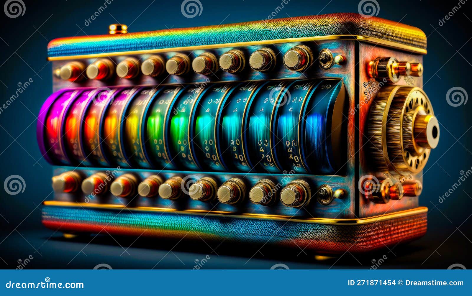 An Electronic Musical Instrument with Rainbow Colors. Generative AI ...