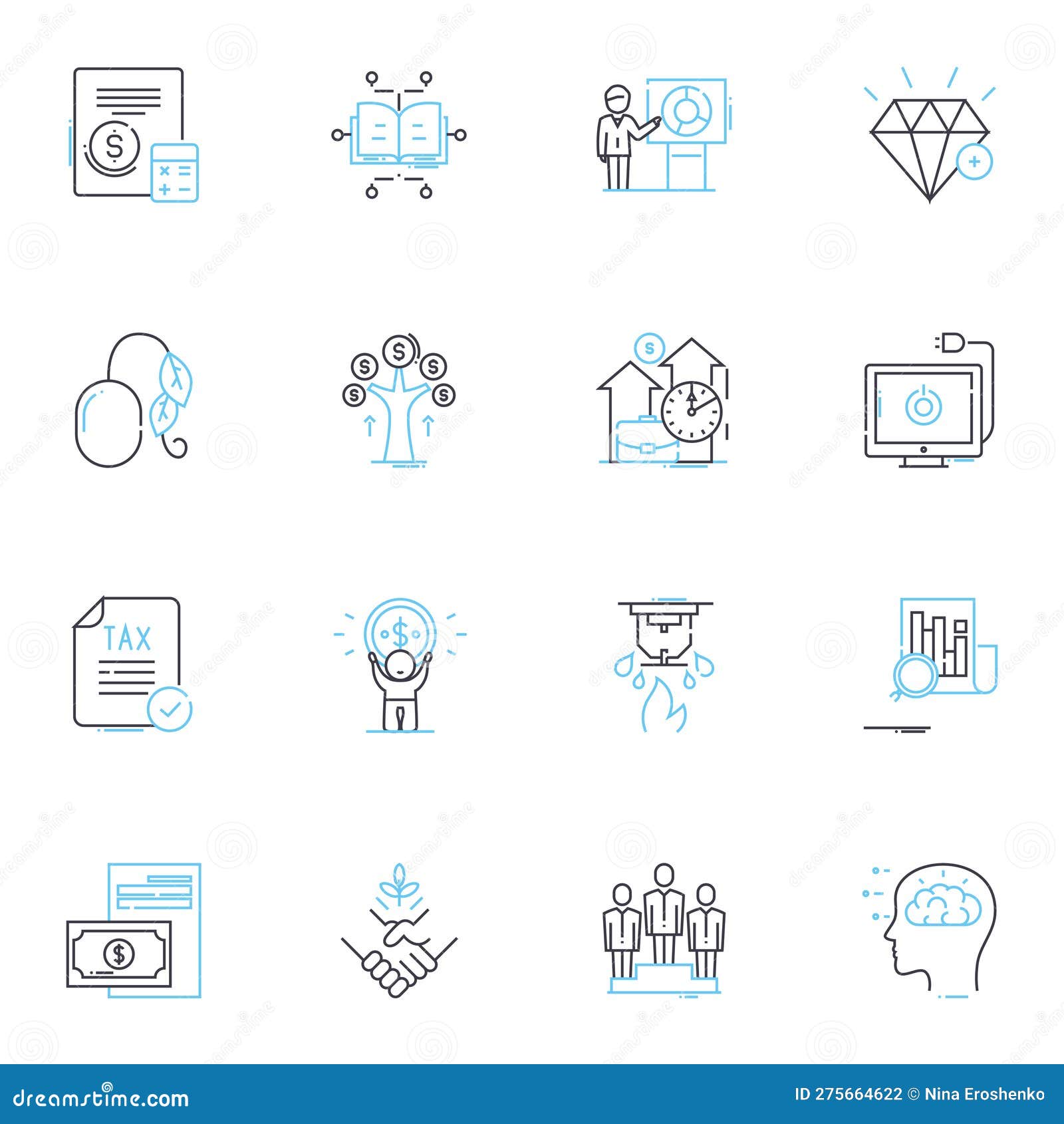 Electronic My Linear Icons Set. Advanced, Innovative, Futuristic ...