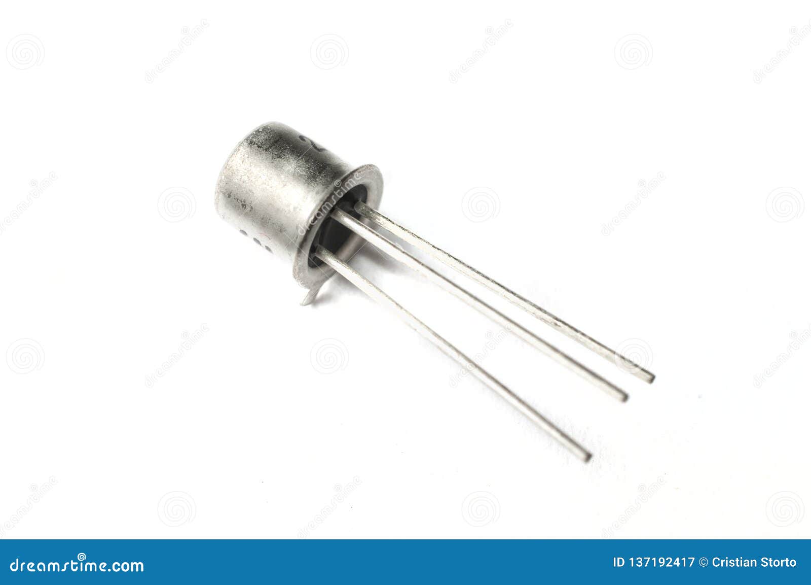 Electronic 2n2222A Metal Transistor Stock Image - Image of engineering ...