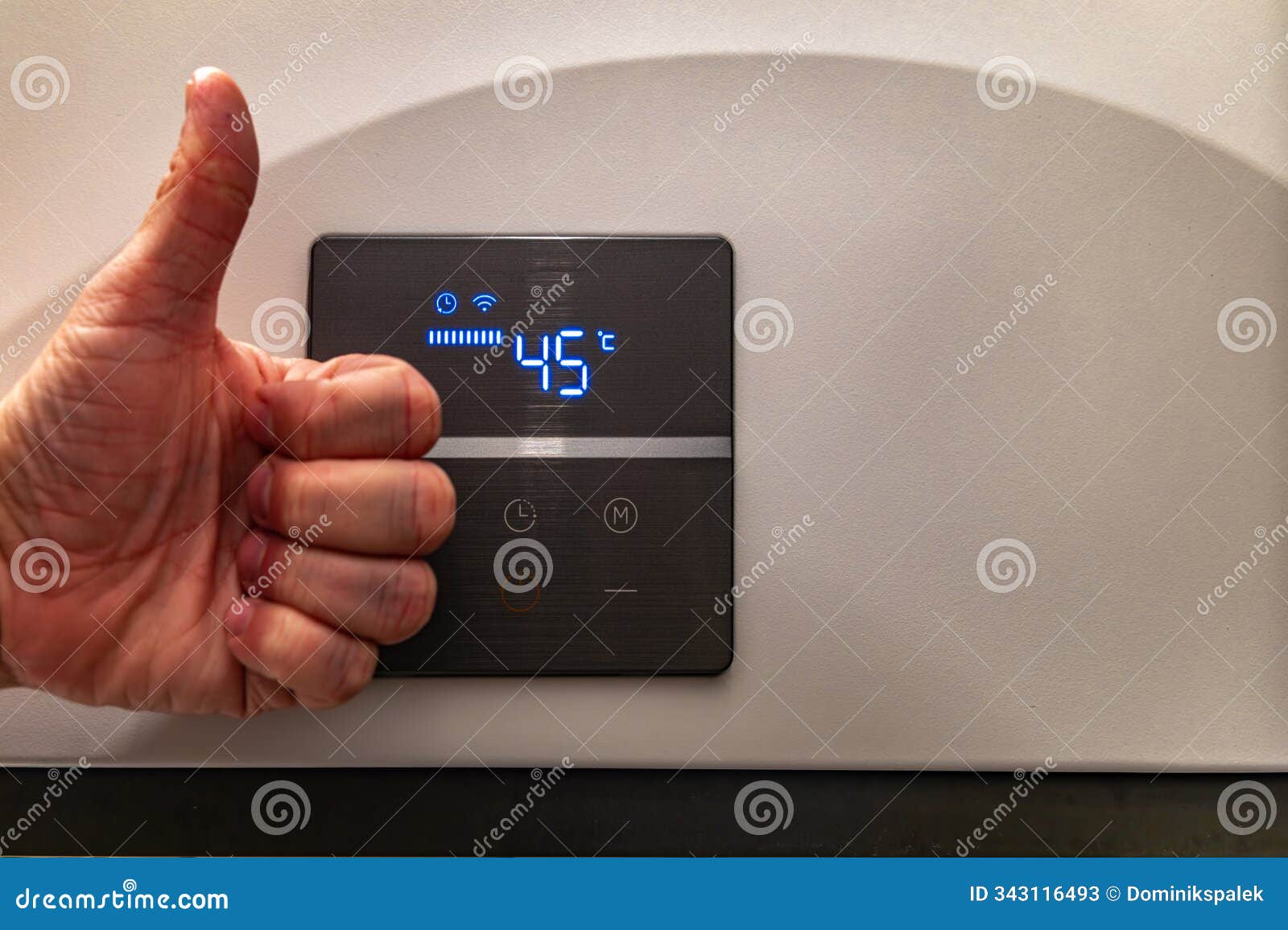 Saving Electricity, Setting the Temperature in the Water Heater Stock ...