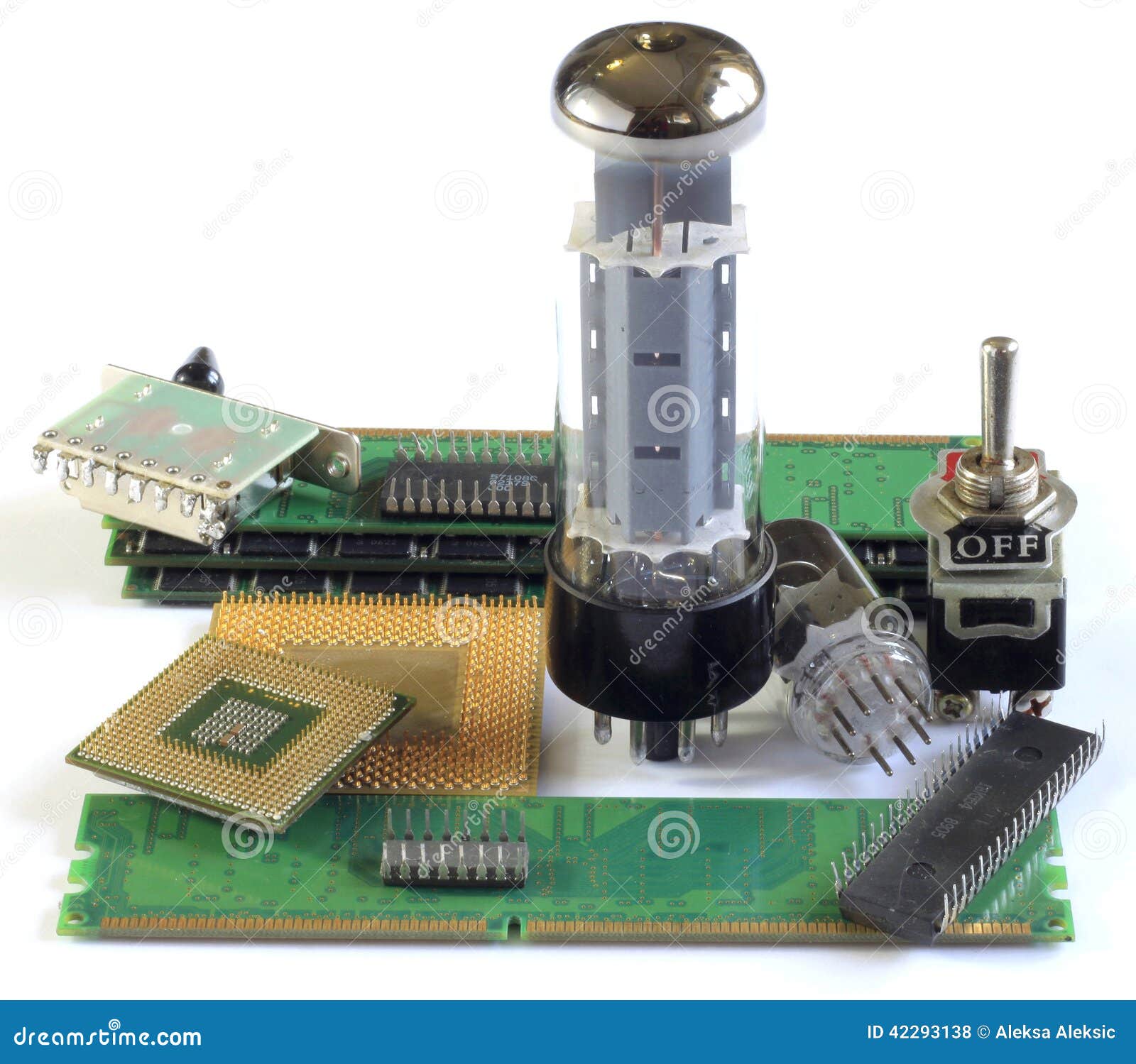 Electronic parts stock photo. Image of processor, analog - 42293138