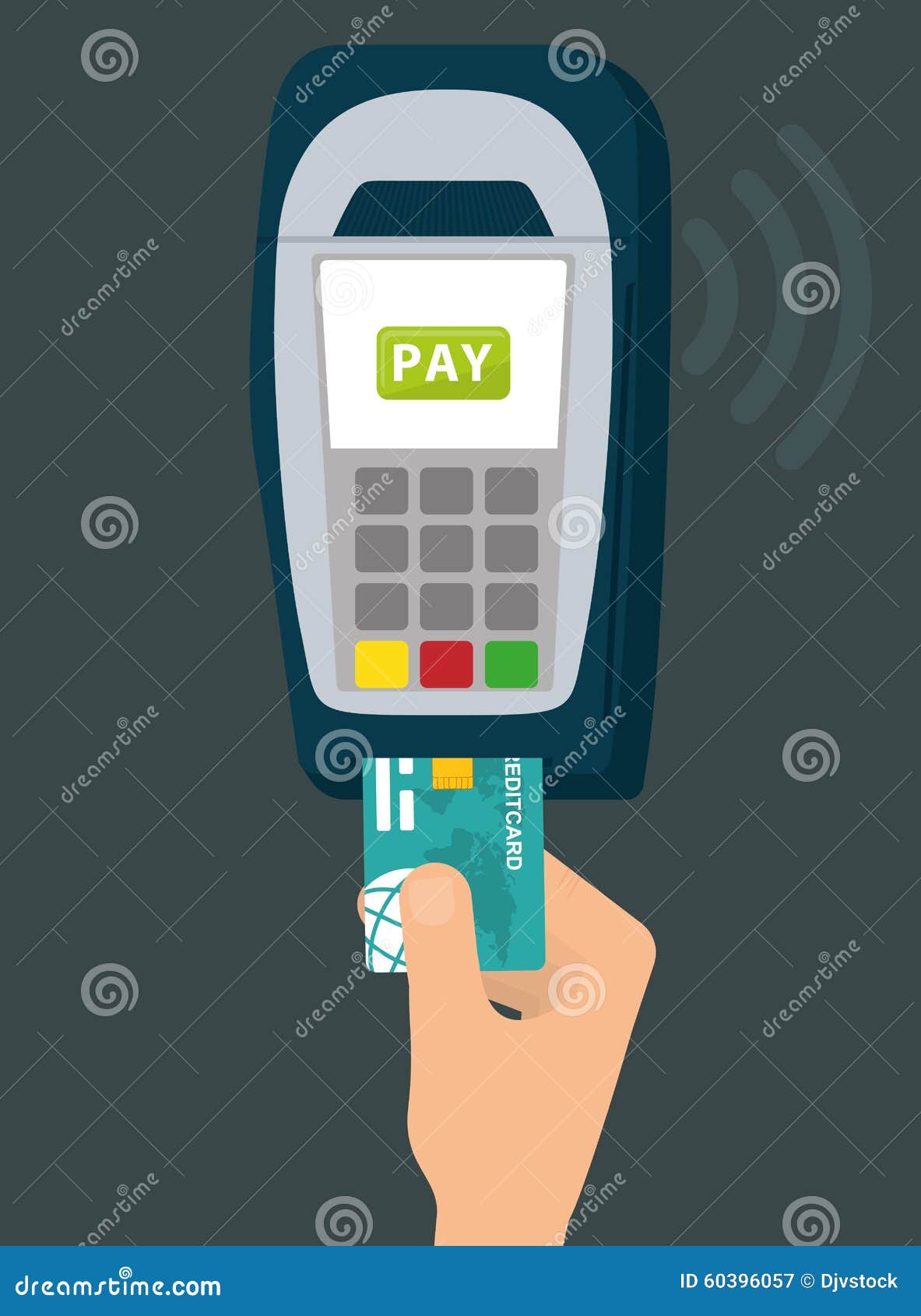 Electronic Payment and Technology Stock Vector - Illustration of debit ...