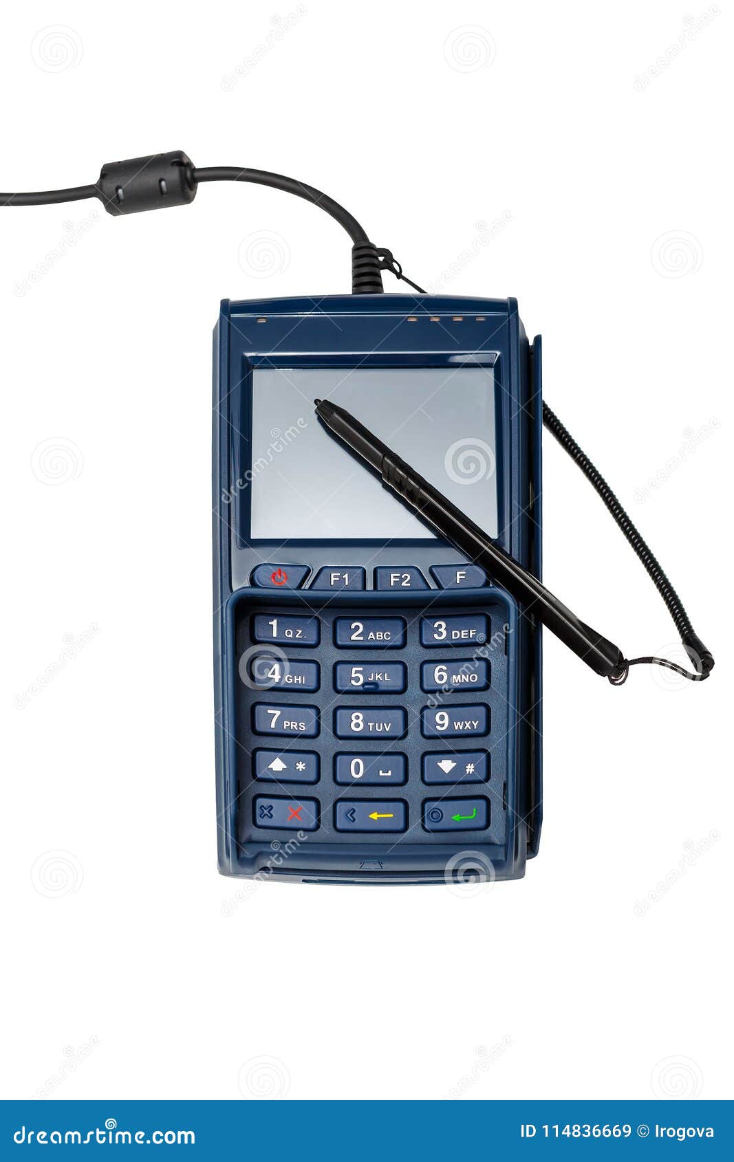 Electronic Payment Terminal Stock Image - Image of card, customer ...