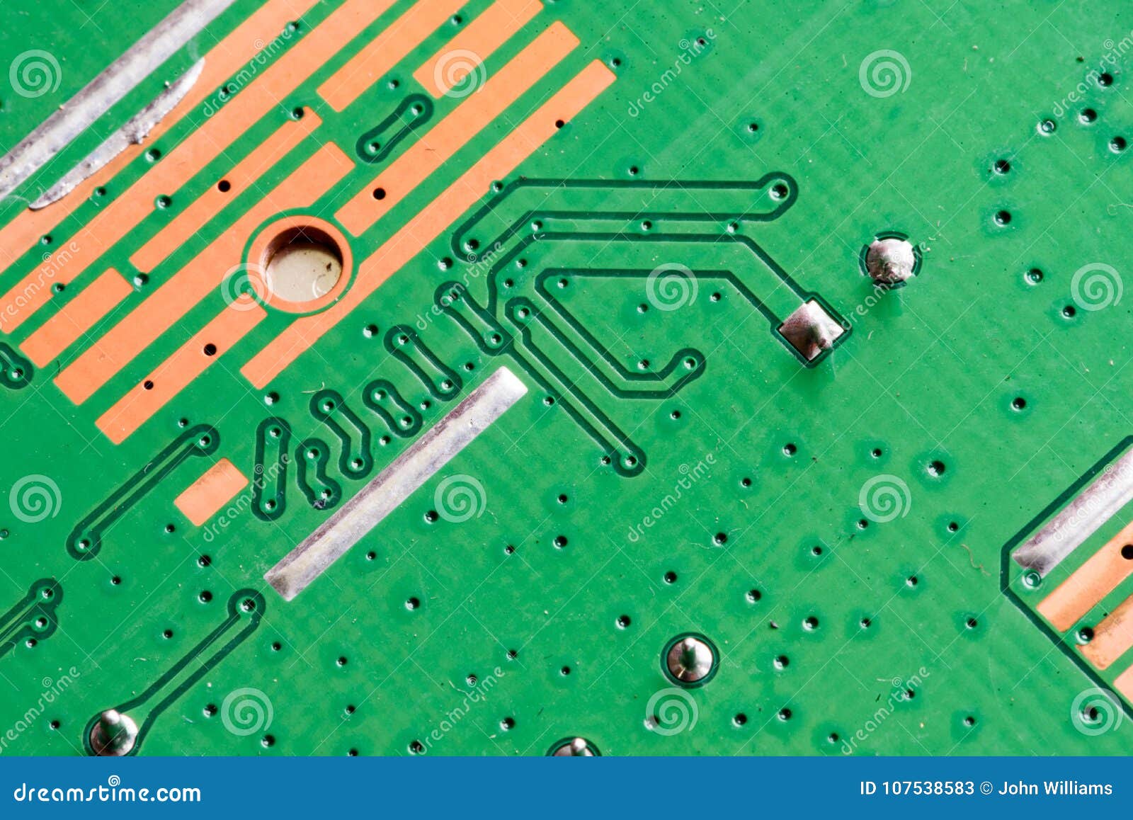 Electronic PCB Printed Circuit Board Stock Image - Image of computer ...