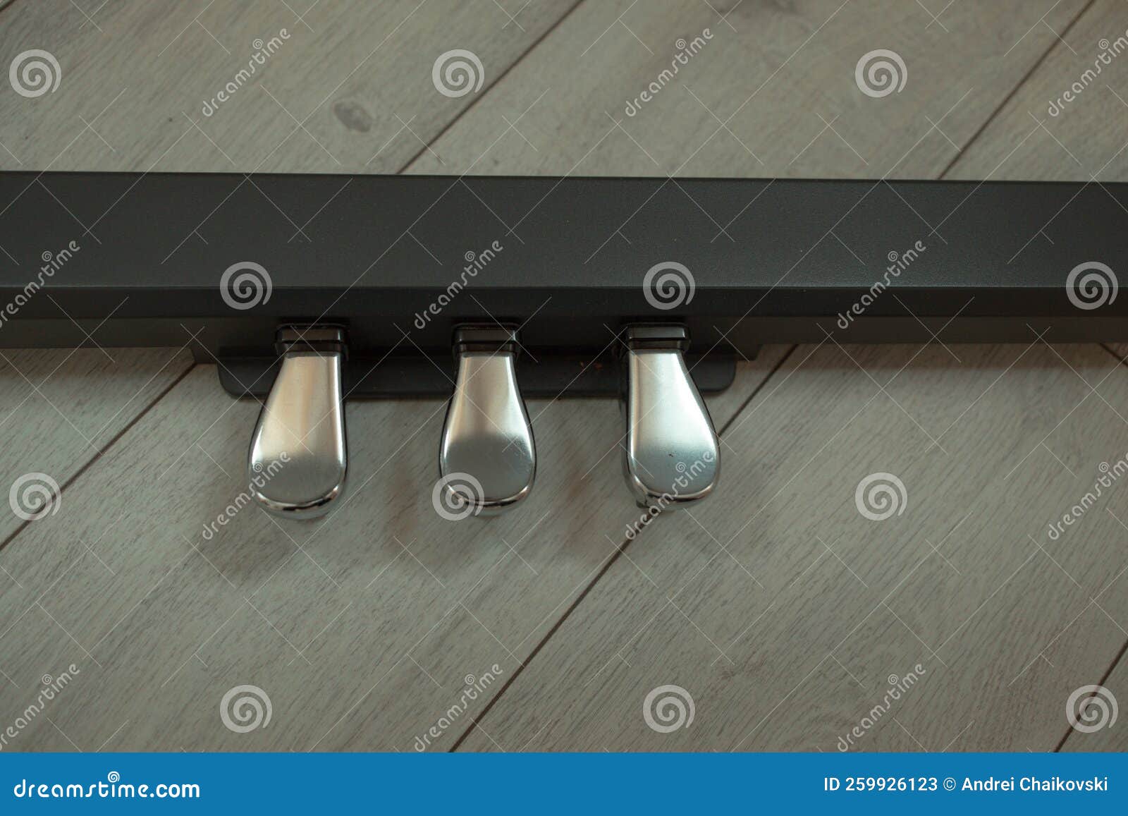 Electronic Pedal Unit for Electric Piano Control Stock Image - Image of ...