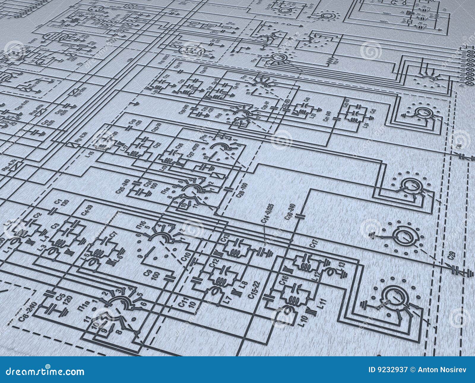 Electrical Blueprint Background