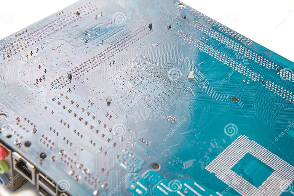 Electronic Plate of the Processor Stock Image - Image of electricity ...