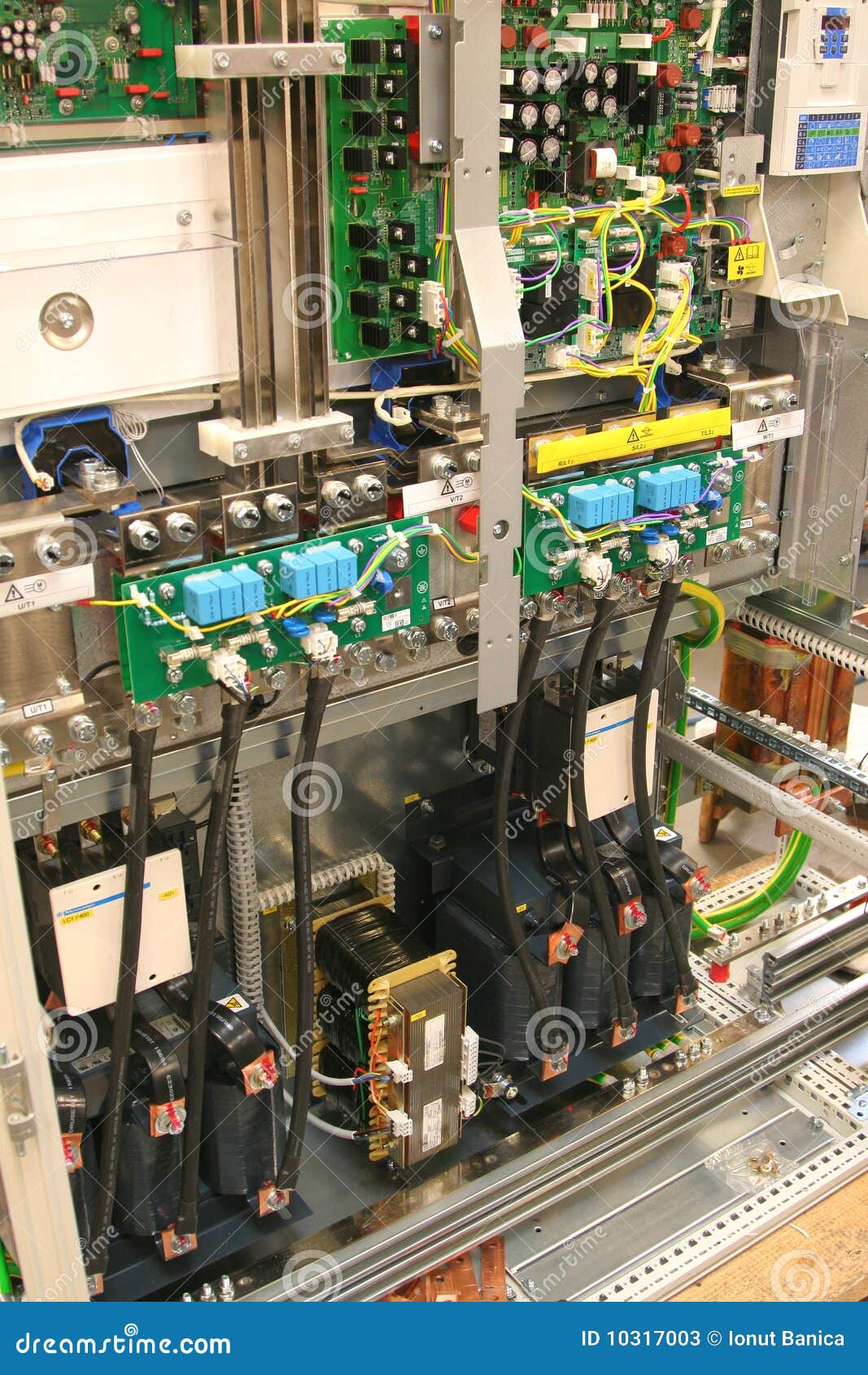 Electronic power board stock image. Image of connections - 10317003