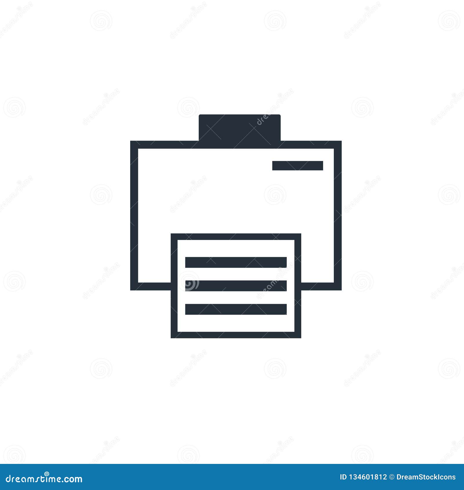 Electronic Print Machine Icon Vector Sign and Symbol Isolated on White ...