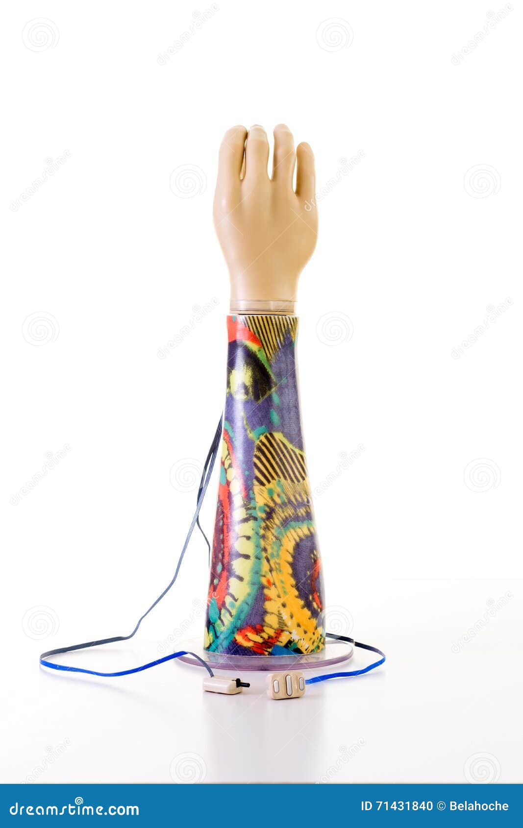 Electronic Prosthetic Arm with Forearm Patterns Stock Photo - Image of ...