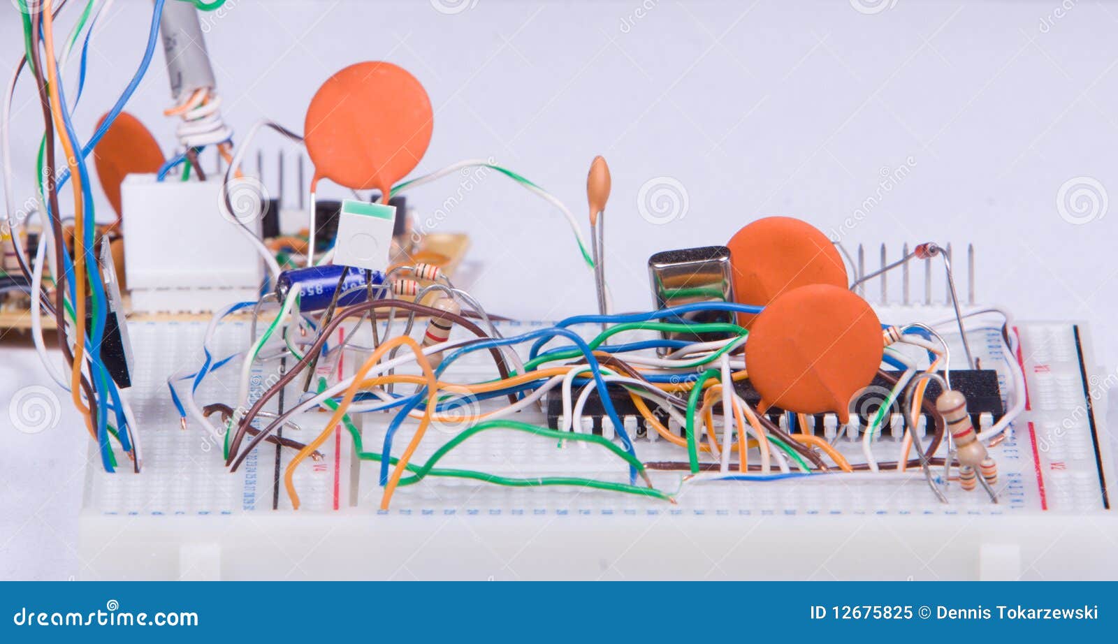 Electronic prototyping stock image. Image of electric - 12675825