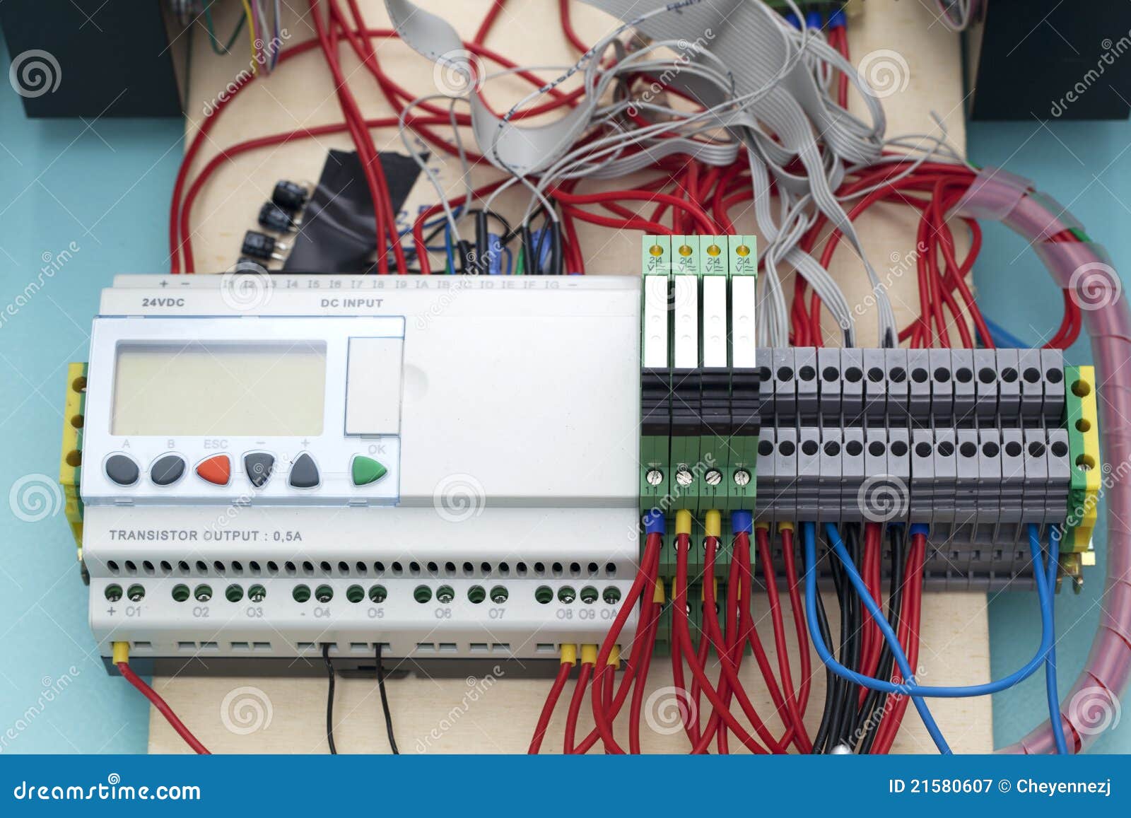 Electronic prototyping stock image. Image of resistor - 21580607