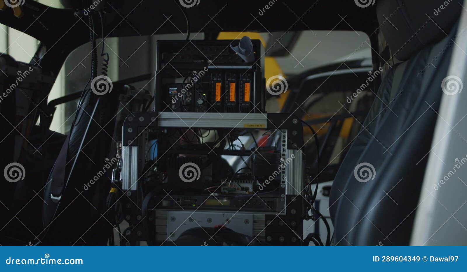 Electronic Recording Device Installed Inside Helicopter Cabin ...