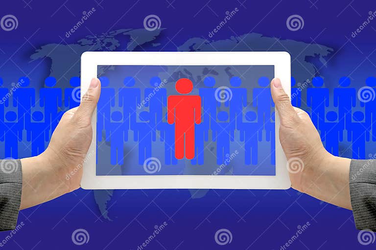 Electronic Recruitment Process Stock Photo - Image of advanced, finger ...