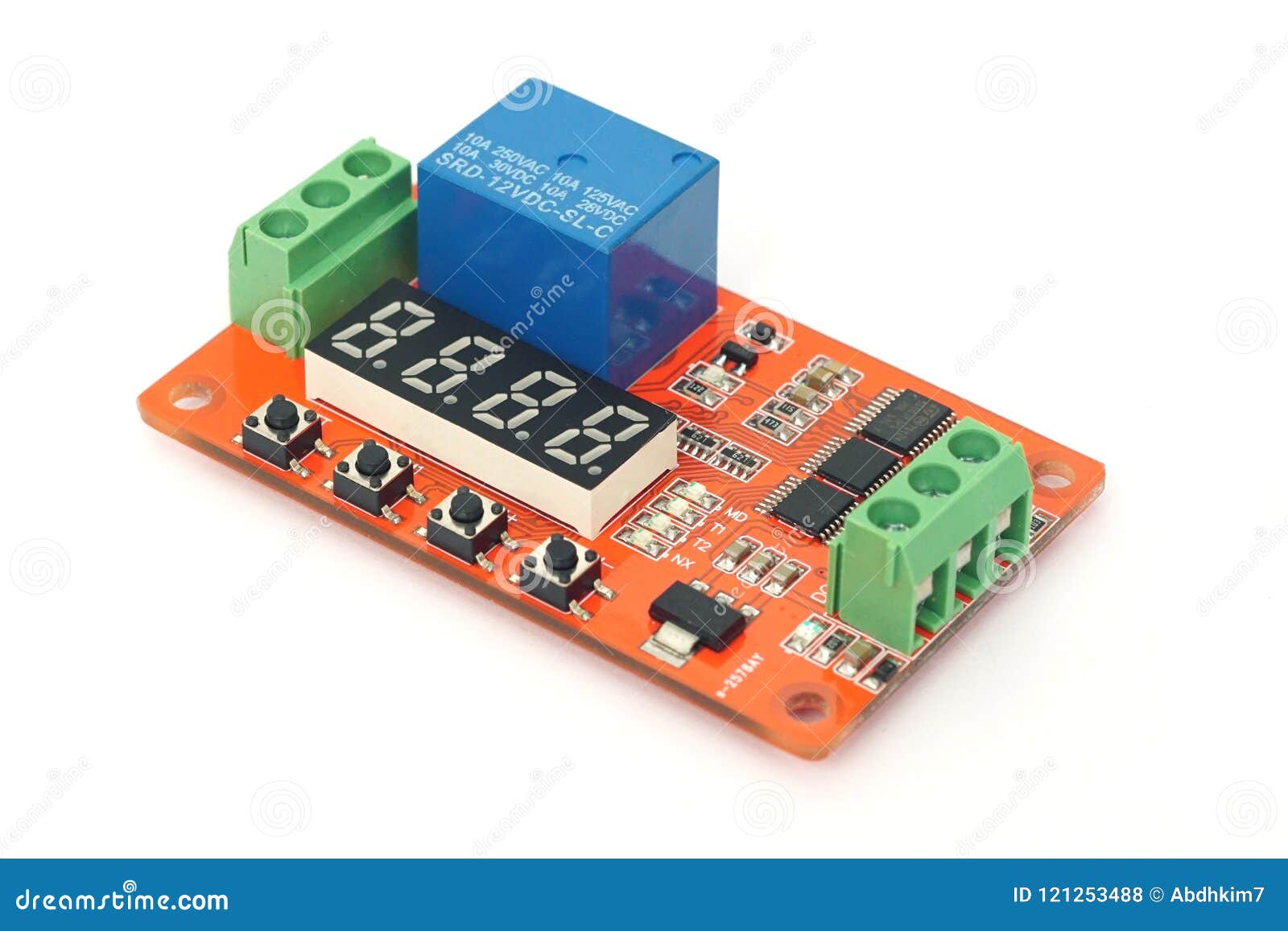 Relay Module 5v With Single Channel Isolated On White Background ...