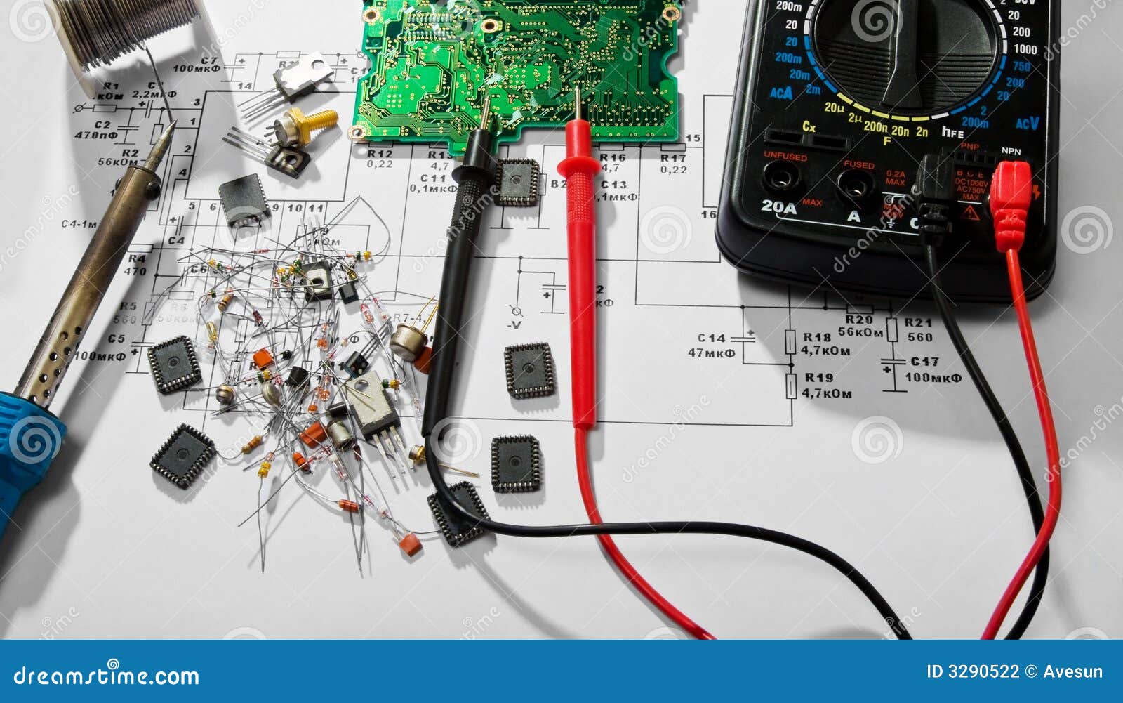 Electronic repair stock photo. Image of engineering, electrical - 3290522
