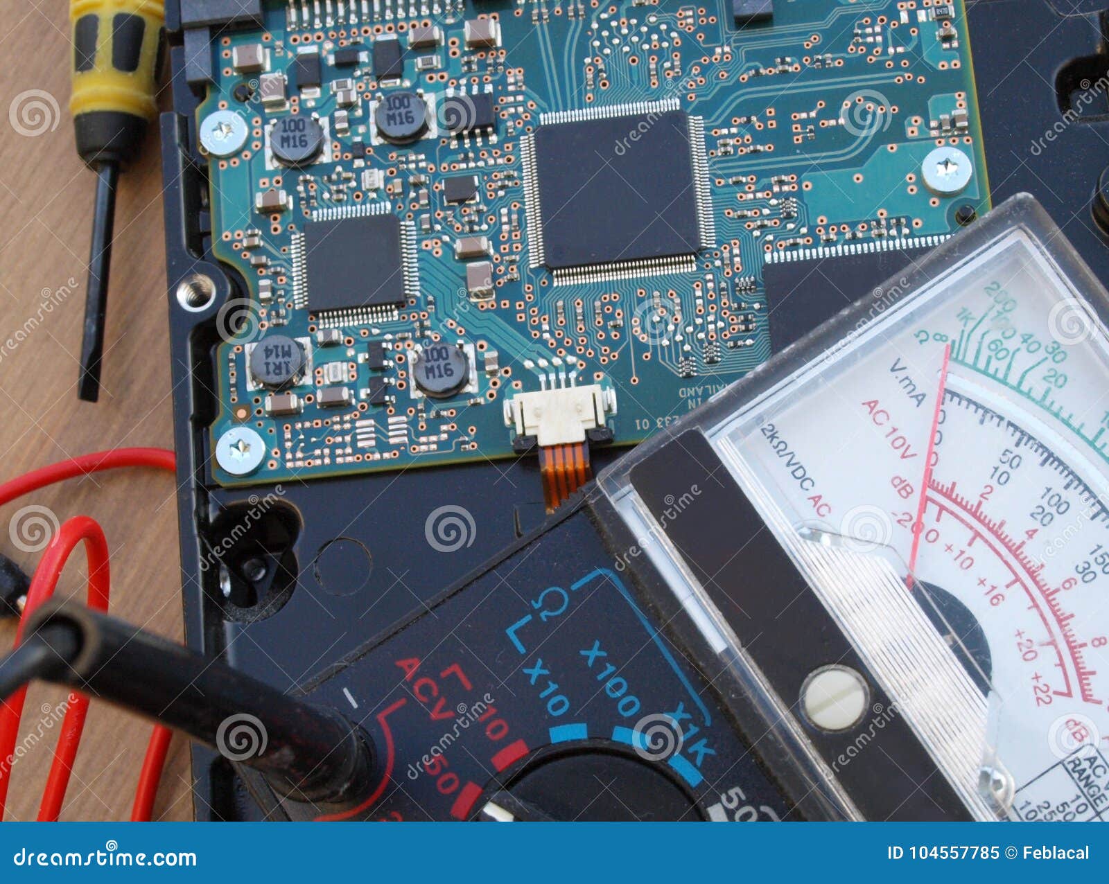 Electronic Reparation Workshop Stock Image - Image of microelectronic ...