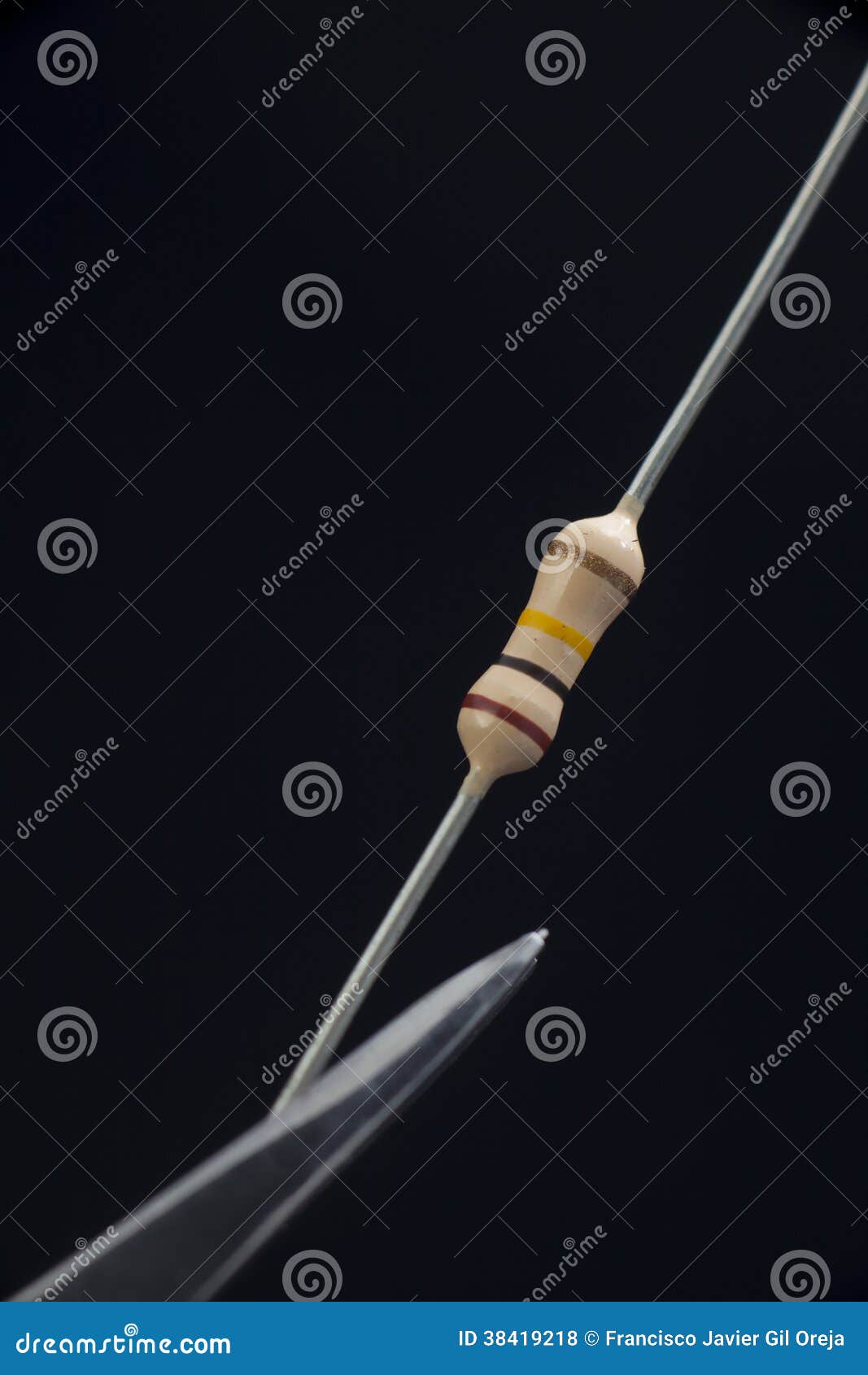 Electronic resistor stock photo. Image of closeup, semiconductor - 38419218