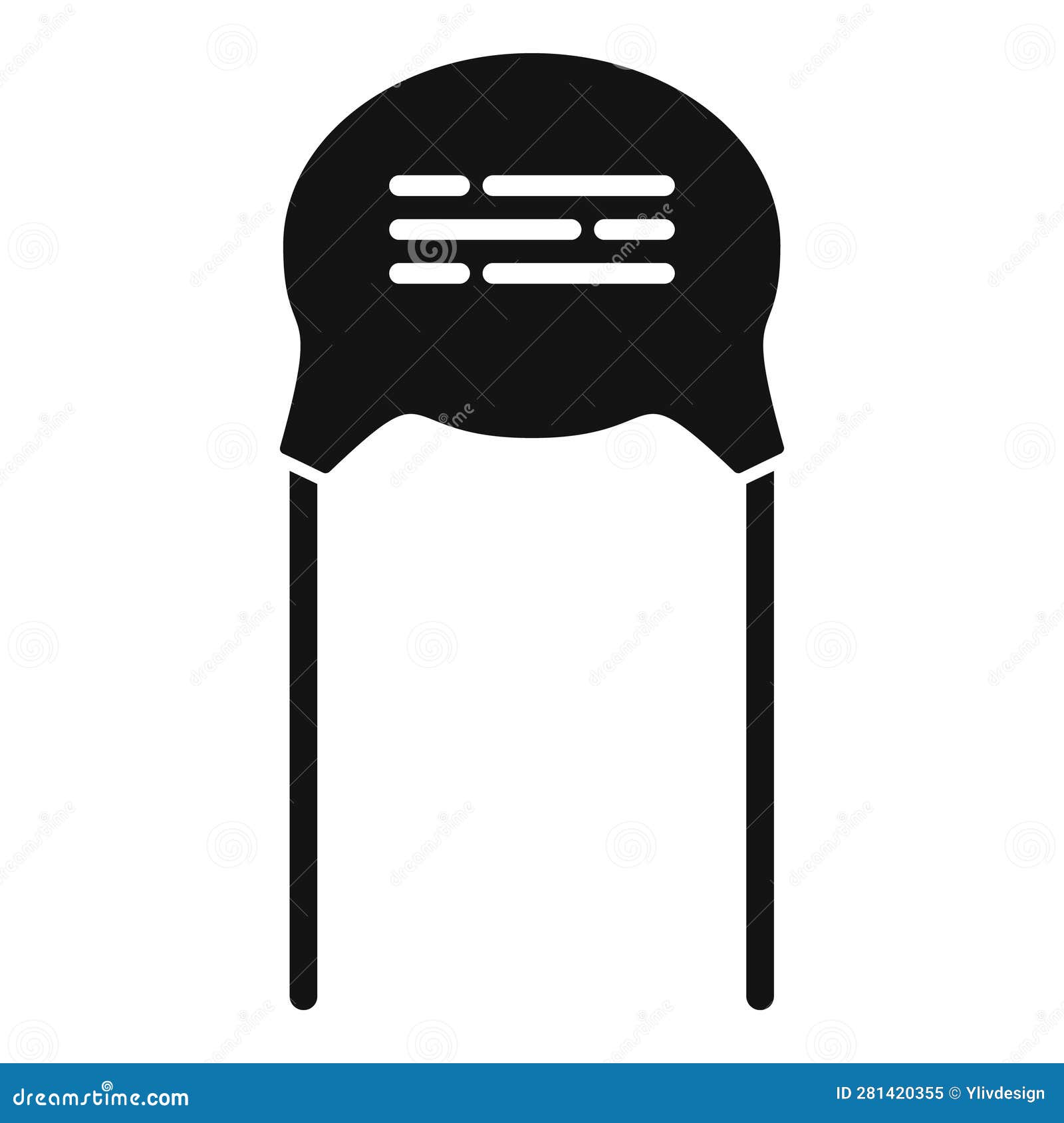 Electronic Resistor Icon Simple Vector. Electric Circuit Stock Vector ...