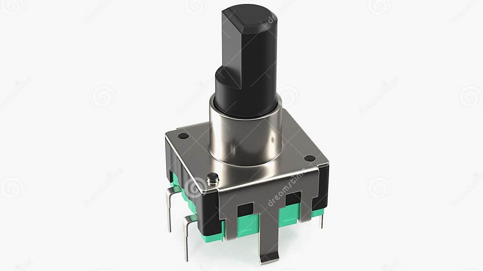 Electronic Rotary Encoder Switch with Metal Housing Stock Photo - Image ...