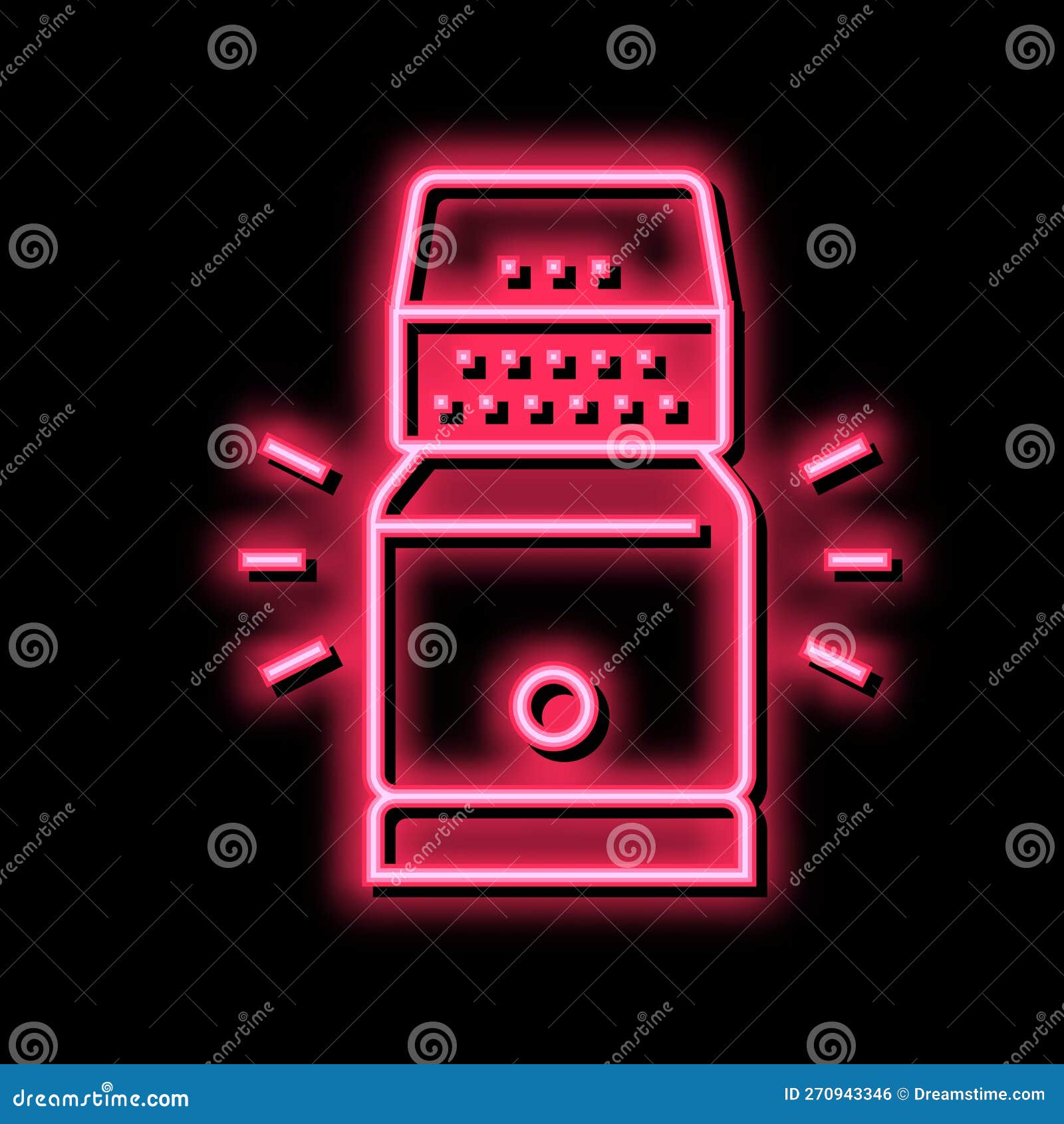 Electronic Salt Bottle Neon Glow Icon Illustration Stock Vector ...