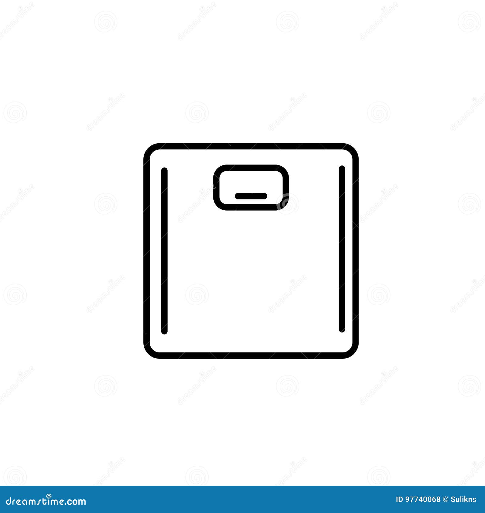 Electronic Scale with Display Icon Stock Vector - Illustration of ...
