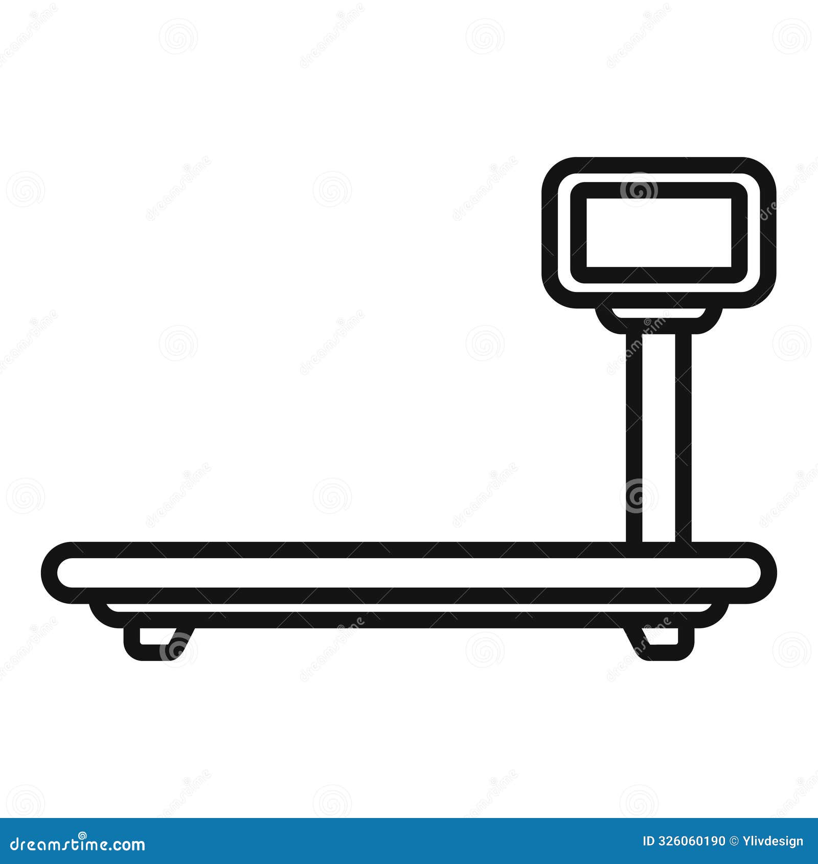 Electronic Scale Showing Empty Display for Measuring Weight Stock ...