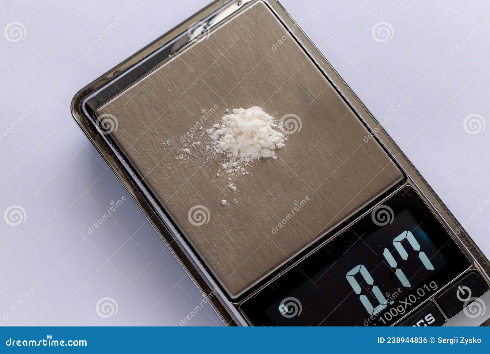 Electronic Scales Drugs in the Form of Heroin Stock Photo - Image of ...