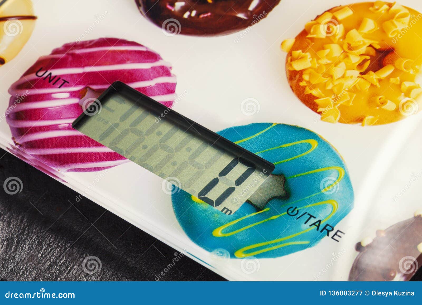 Electronic Scales for Food. Weight Control Stock Image - Image of ...