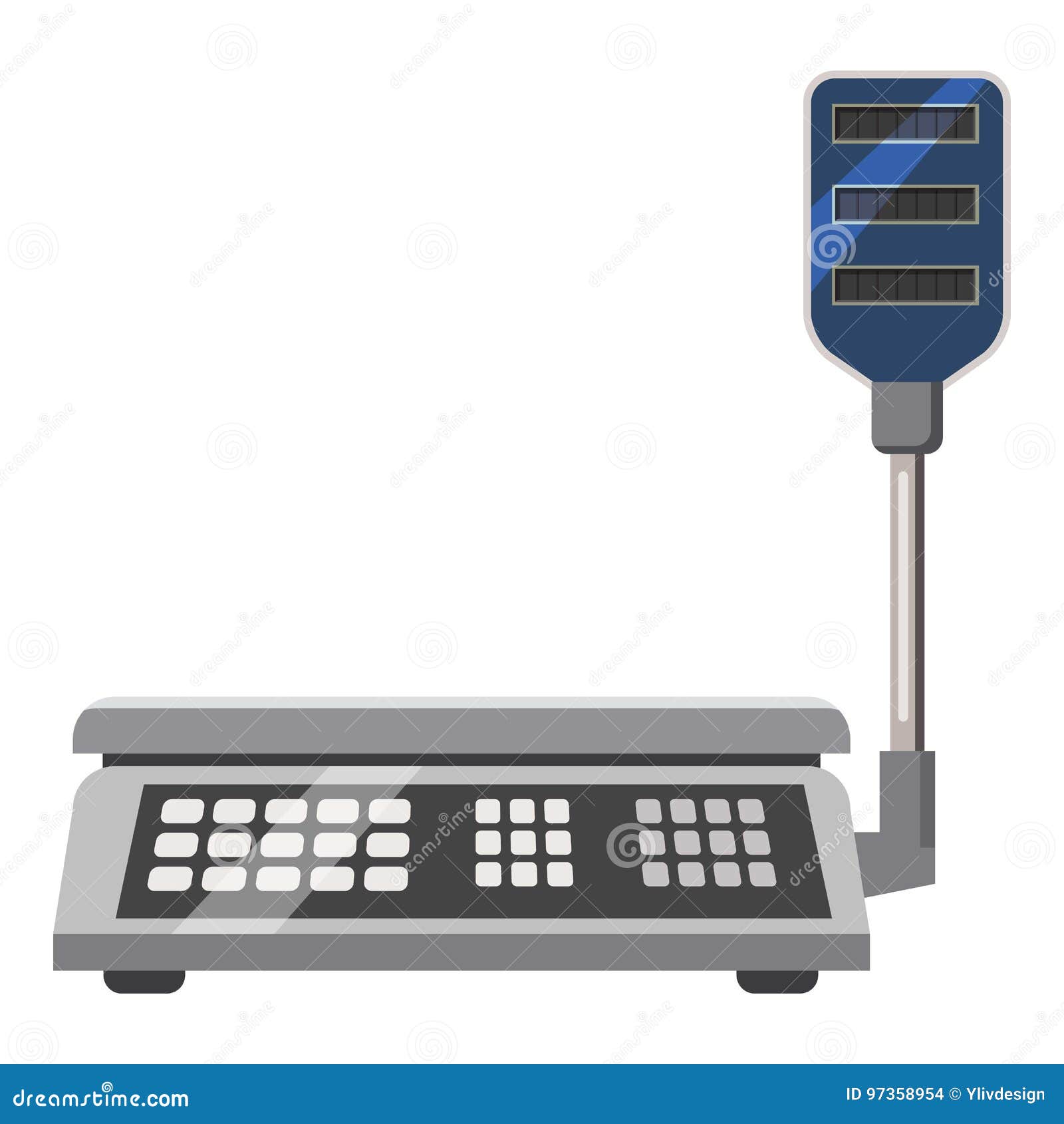 Electronic Scales Icon, Cartoon Style Stock Vector - Illustration of ...