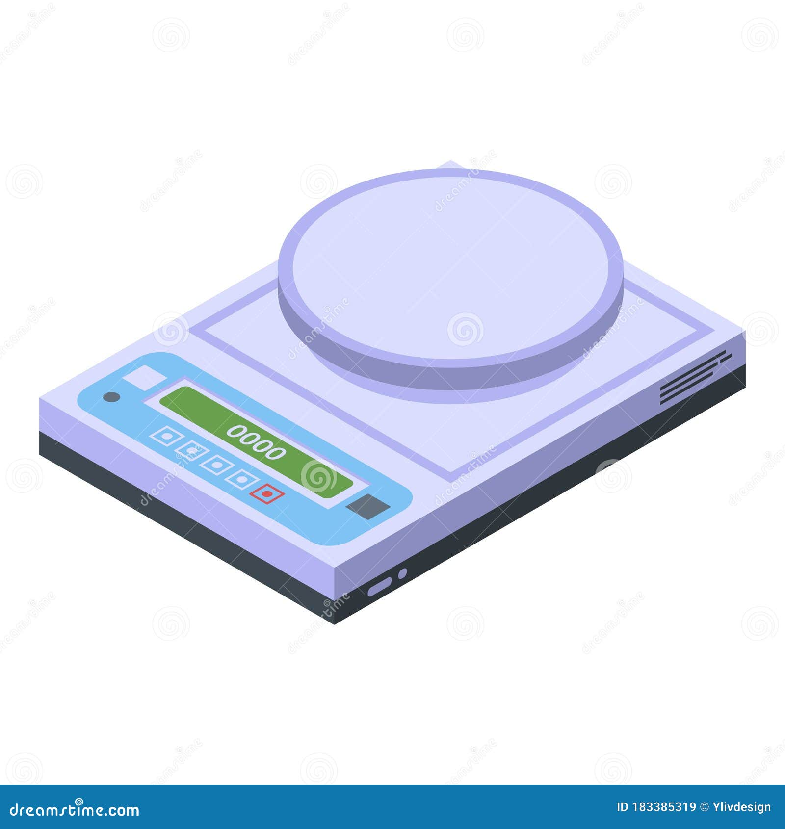 Electronic Scales Icon, Isometric Style Stock Vector - Illustration of ...