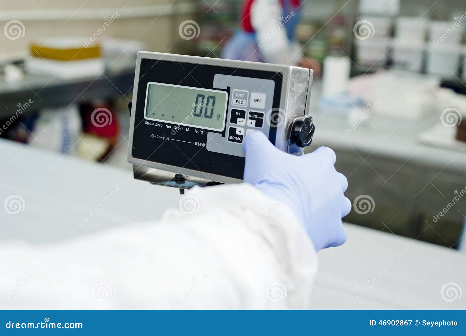 Electronic scales stock image. Image of restaurant, industrial - 46902867