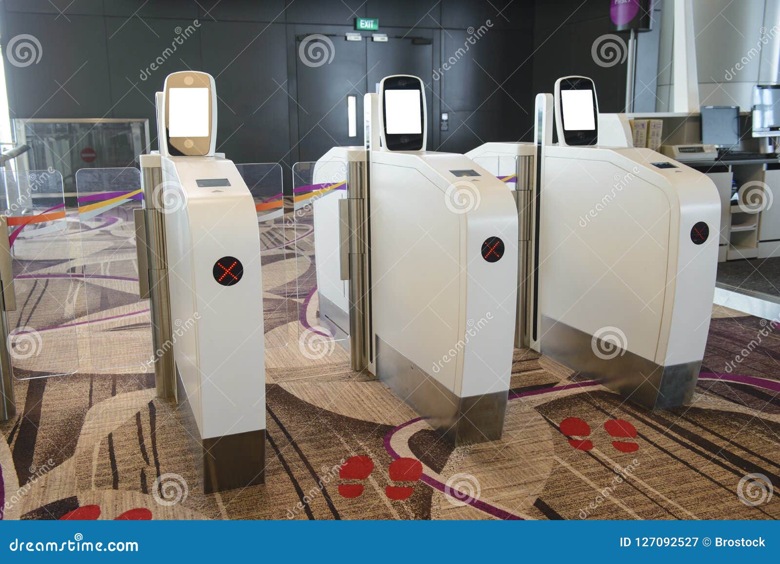 Electronic Scanner Passenger Access Control System Stock Image - Image ...