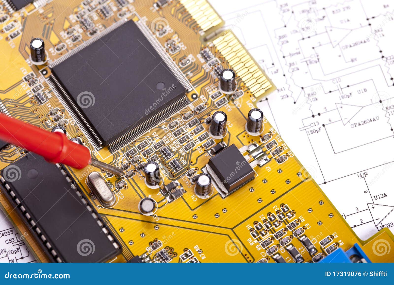 Electronic Schematic Diagram Stock Photo - Image of cable, backgrounds ...