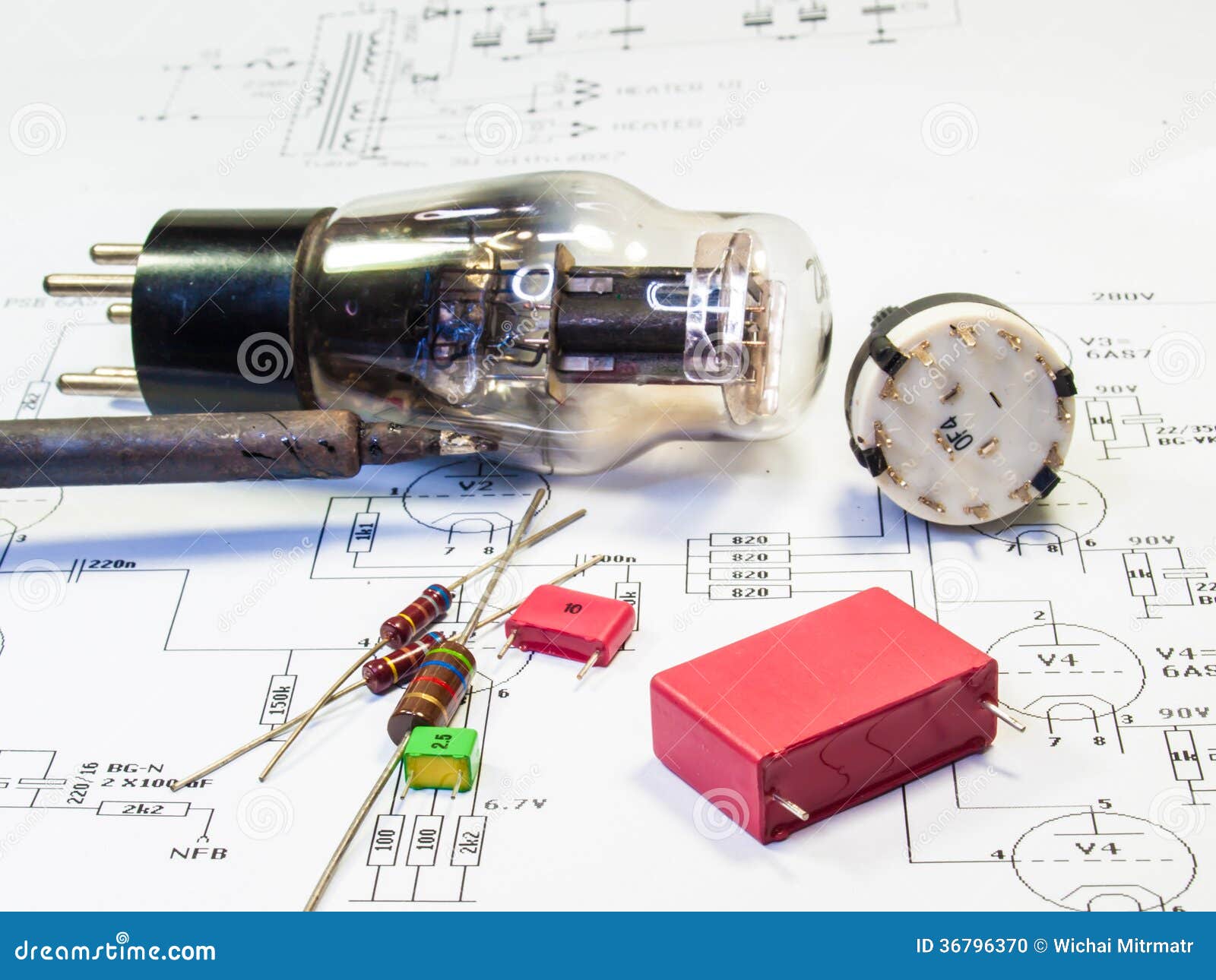 Electronic Schematic Tube Amp Stock Photography | CartoonDealer.com ...