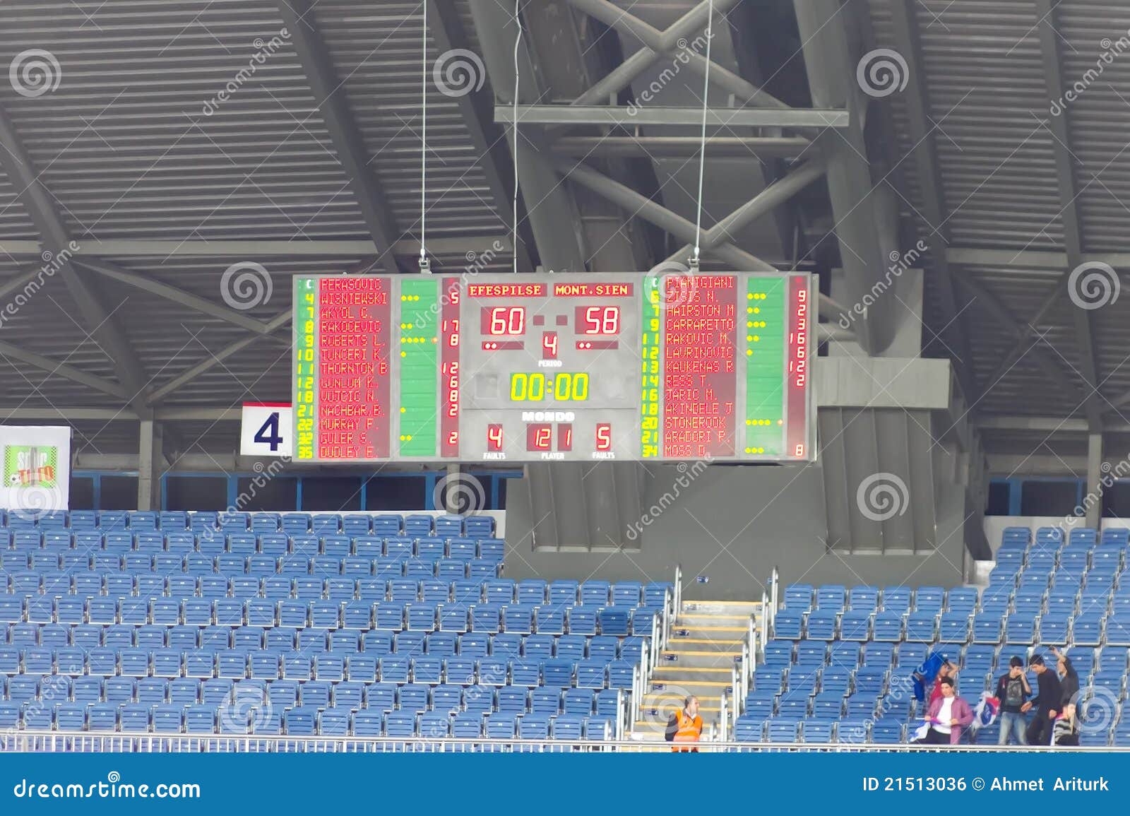 Electronic scoreboard editorial photo. Image of full - 21513036