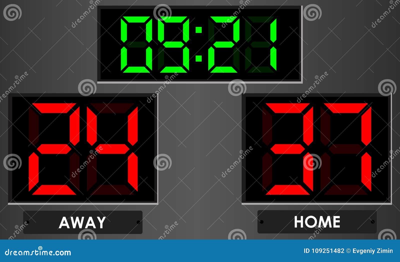 Electronic Scoreboard Display Stock Image | CartoonDealer.com #15297829