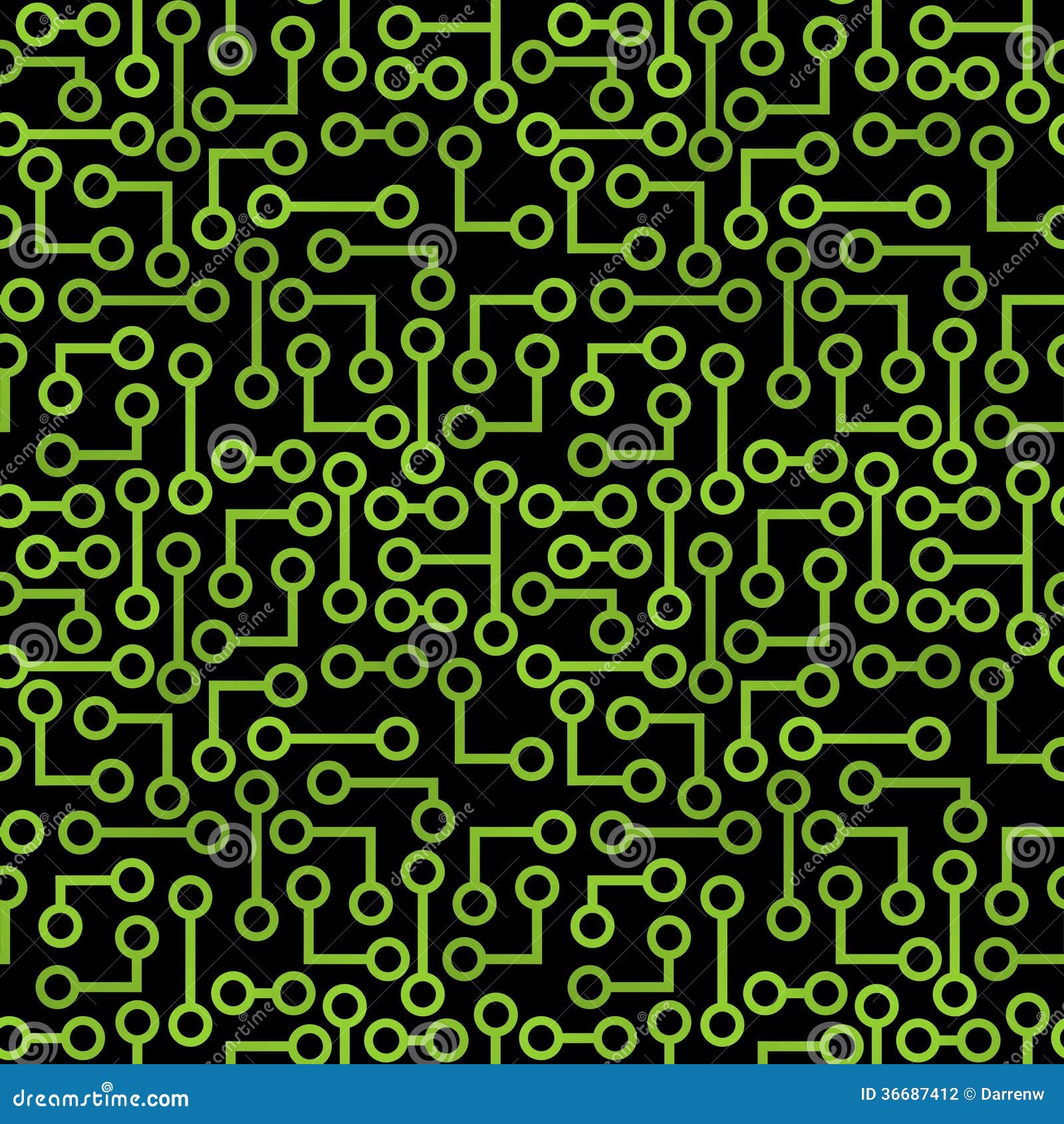 Electronic Seamless Background Stock Illustration - Illustration of ...