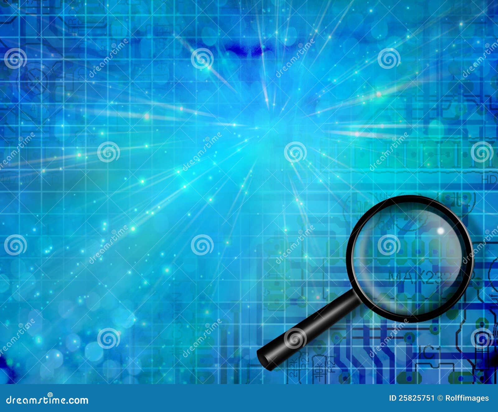 Electronic Search stock illustration. Illustration of identification ...